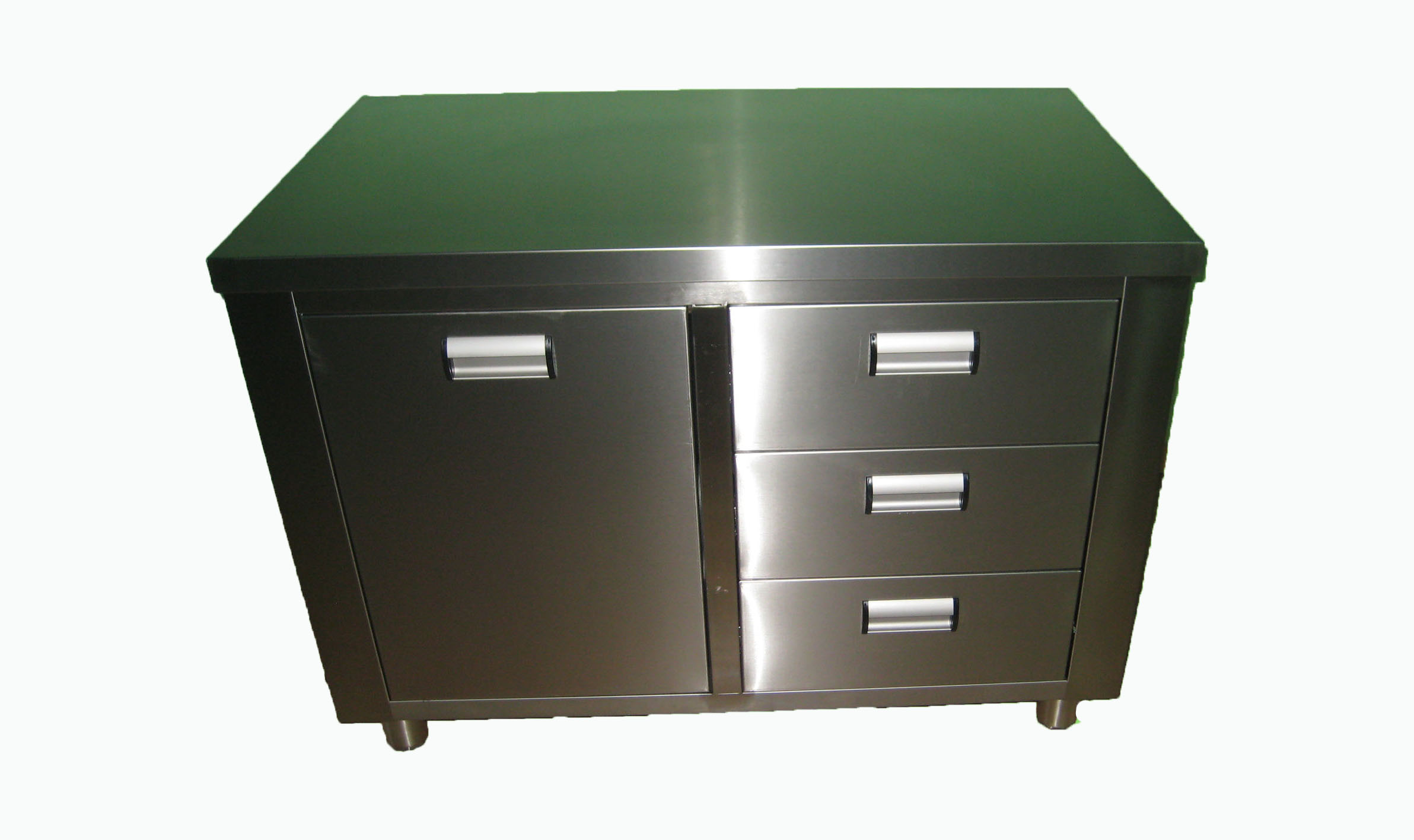 Inox ερμάριο με αμπάρι και τρία συρτάρια id